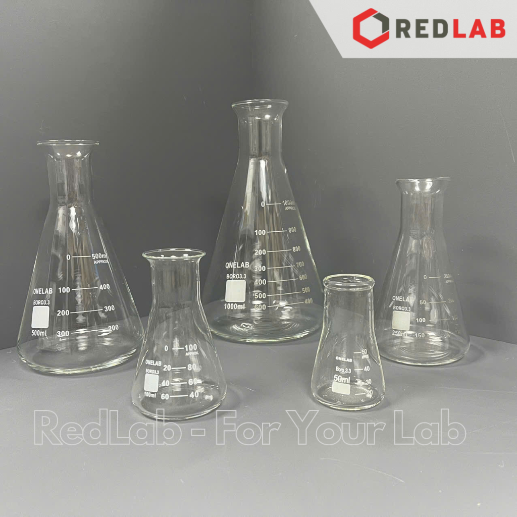 Bình tam giác miệng rộng ONELAB 50 100 250 500 1000 ml, bình nón ...
