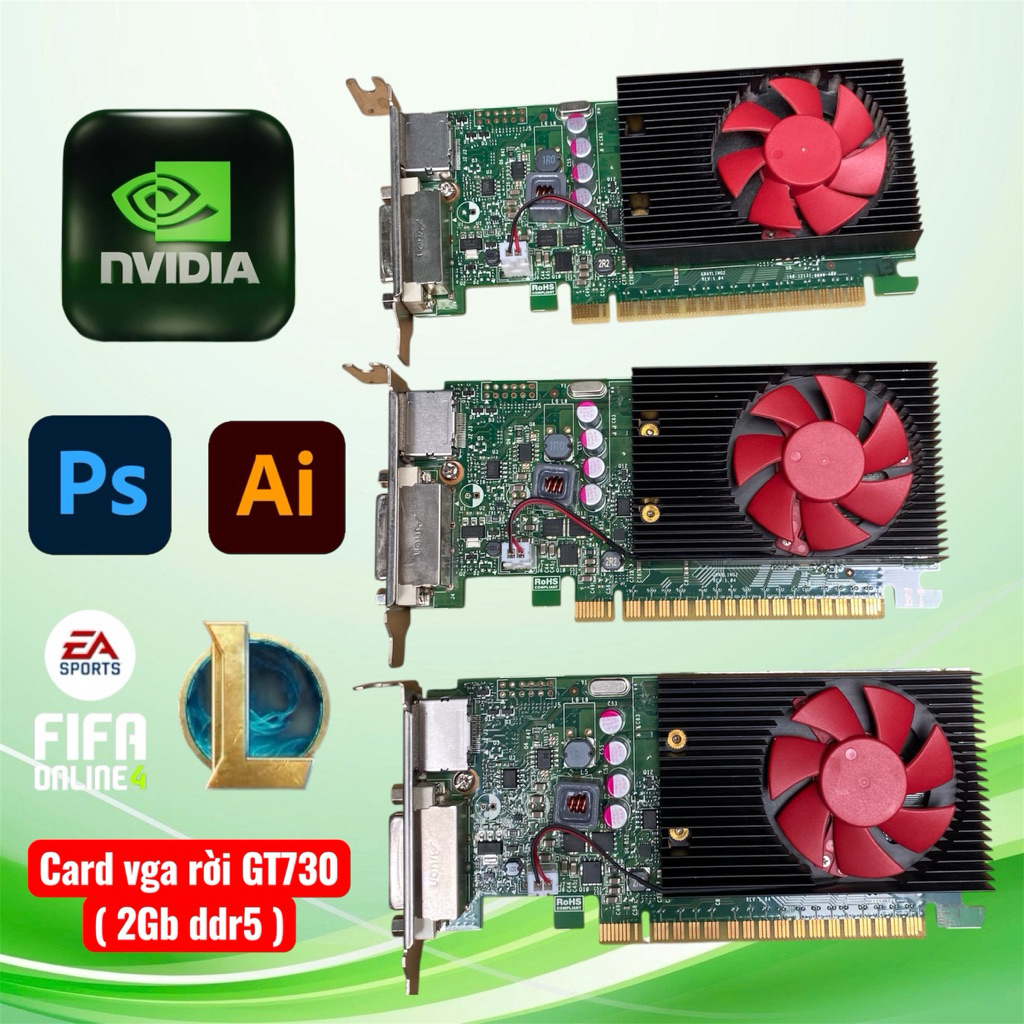 Vga rời GT730 , Vga R5 430 (2G/ddr5) Hàng tháo máy bộ dell (Tặng kèm ...