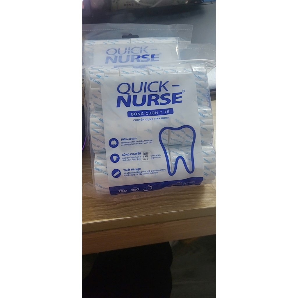 Bông cuộn y tế Quick-Nurse chuyên dụng nha khoa | Shopee Việt Nam