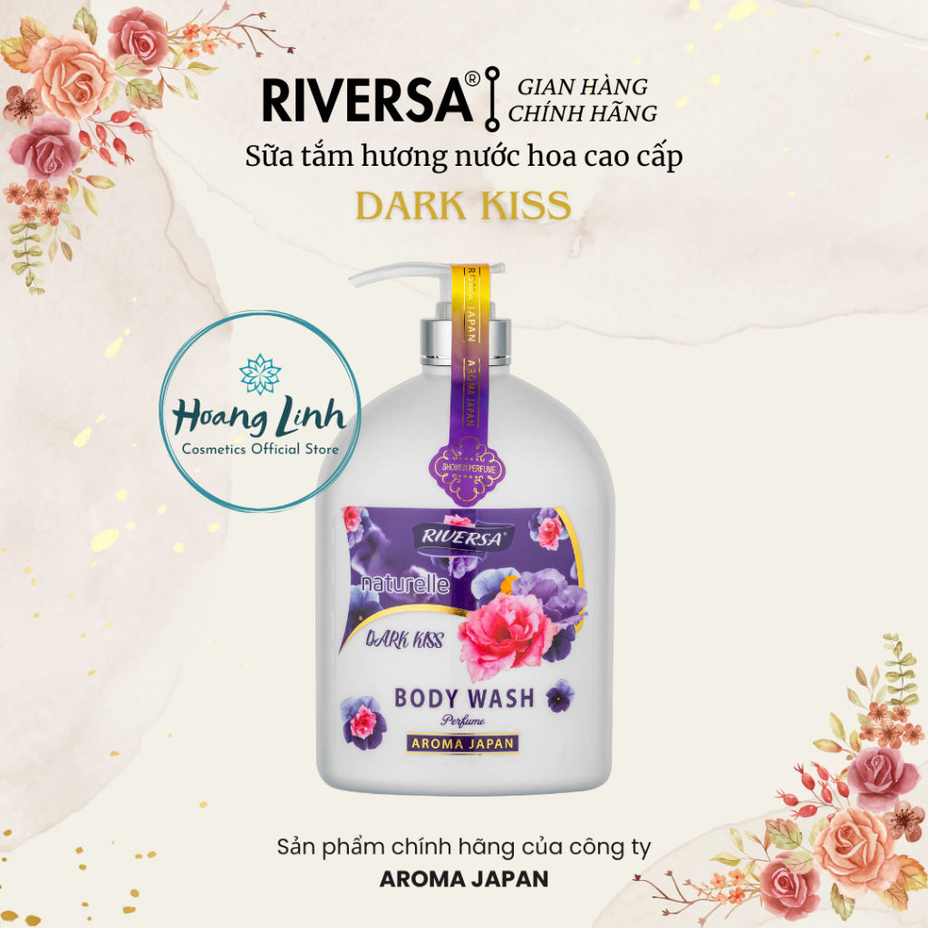 Sữa Tắm Hương Nước Hoa Cao Cấp RIVERSA DARK KISS 1200 ml | Shopee Việt Nam