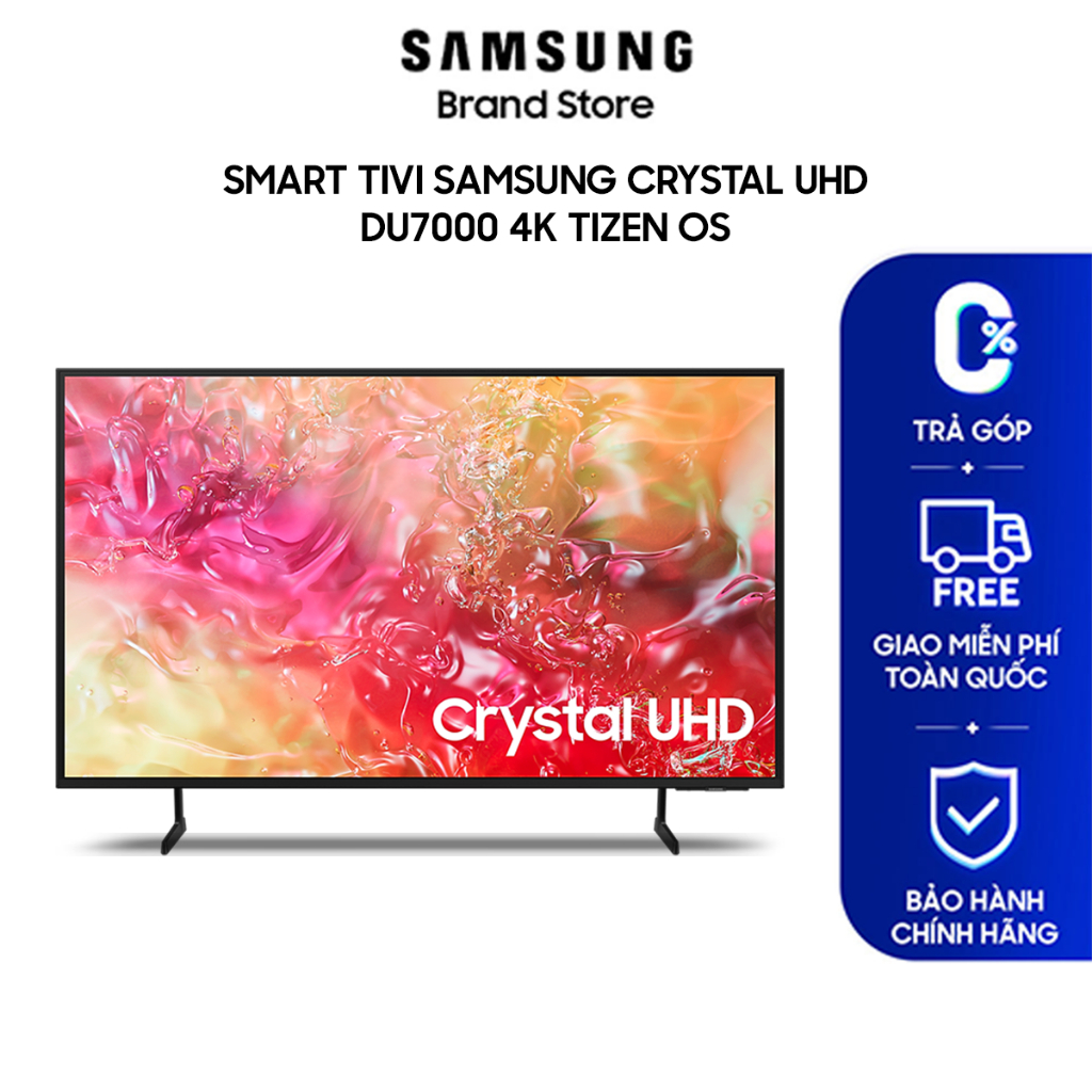 [FREESHIP - LIVESTREAM] Smart TV Samsung Crystal UHD DU7000 4K (2024) | Shopee Việt Nam