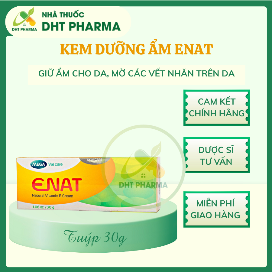 Kem Dưỡng Ẩm, Mờ Vết Nhăn ENAT Natural Vitamin E Cream (Tube 30g ...