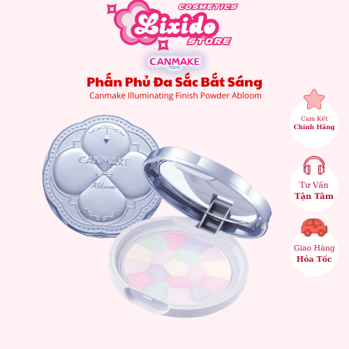 New Phấn Phủ Đa Sắc Bắt Sáng Canmake Illuminating Finish Powder Abloom Và Má Hồng Canmake CL01 ...