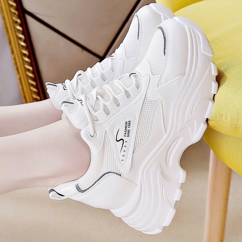 Giày Thể Thao Nữ SS sneaker Đế Độn Phối Lưới Thông Thoáng | Shopee Việt Nam