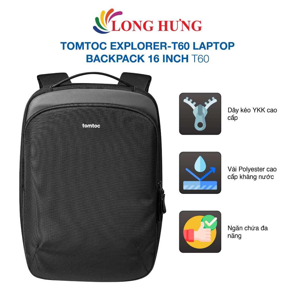 Ba lô Tomtoc Explorer-T60 Laptop Backpack 16 inch T60 - Hàng chính hãng ...
