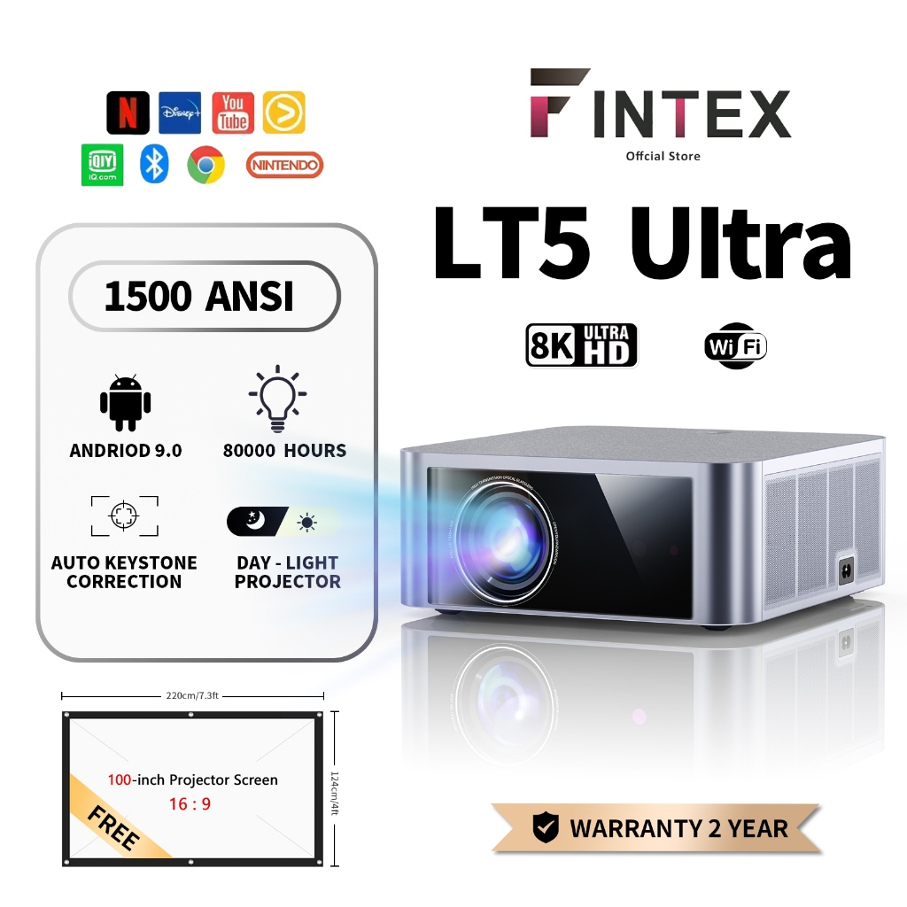 FINTEX LT5 Máy Chiếu Daytime Viewing Pro 1500ANSI - Hỗ Trợ Lên Tới 8K ...