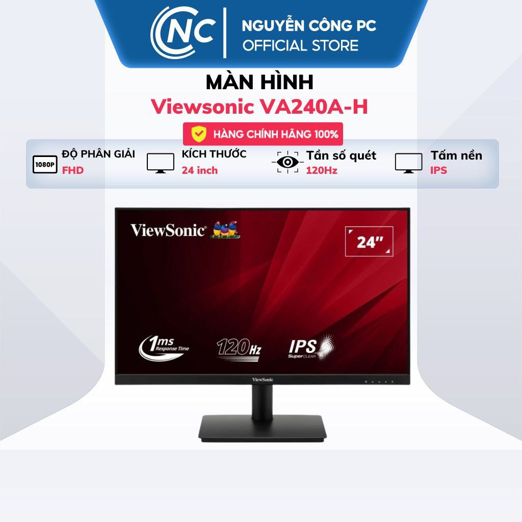 Màn Hình Viewsonic VA240A-H 23.8 inch | FHD | IPS | 120Hz - Bảo hành 36 ...