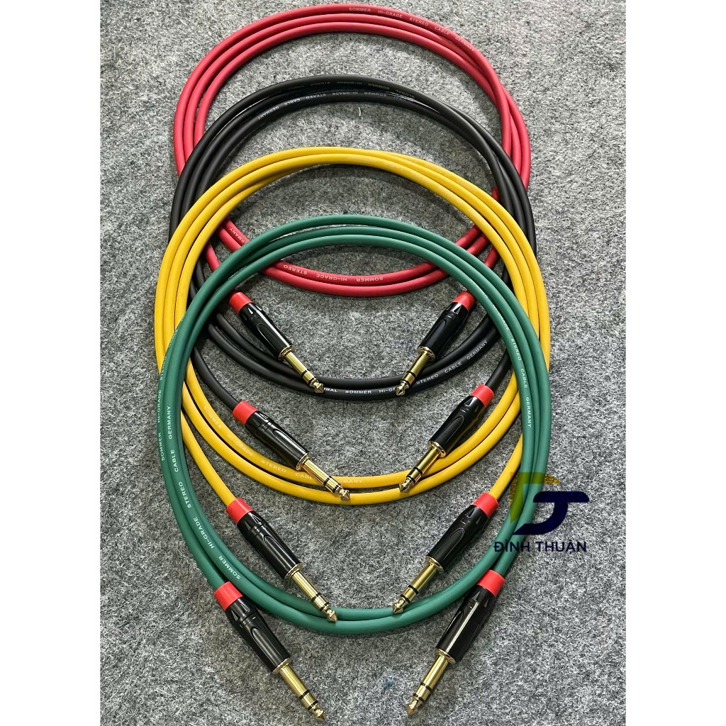 Dây Tín Hiệu 2 Đầu 6 Ly Stereo Thẳng (6Ly Stereo ra 6Ly Stereo Sommer ...