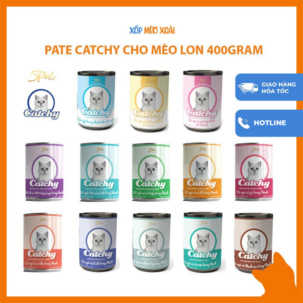 [COMBO] Pate Catchy Dạng Lon Cho Mèo - Pate Lon Cho Mèo Thức Ăn Ướt ...
