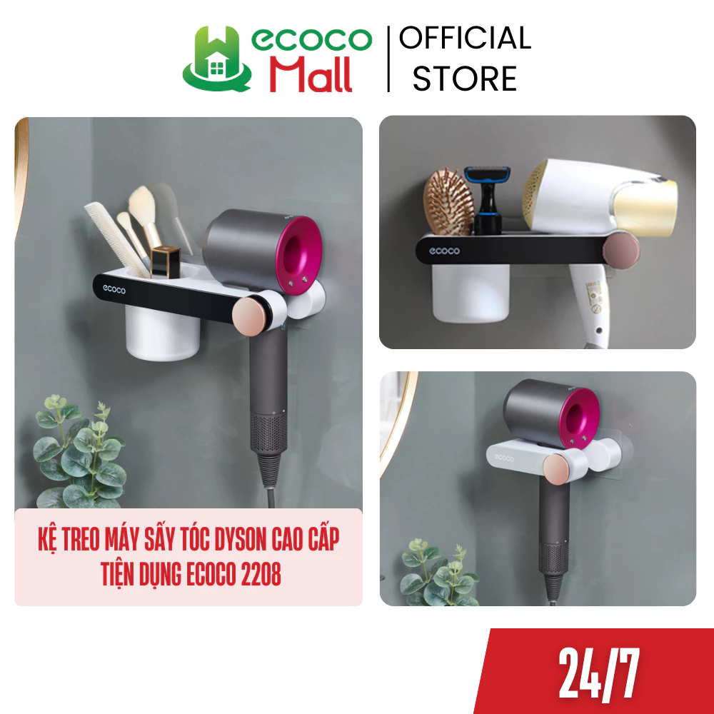 Kệ treo máy sấy tóc Dyson | Giá đựng đồ, máy sấy ECOCO cao cấp tiện ...
