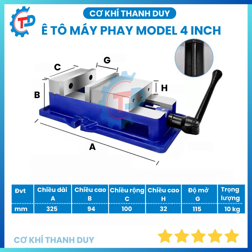 Eto máy phay tiện CNC 4 inch mở kẹp 115mm | Shopee Việt Nam