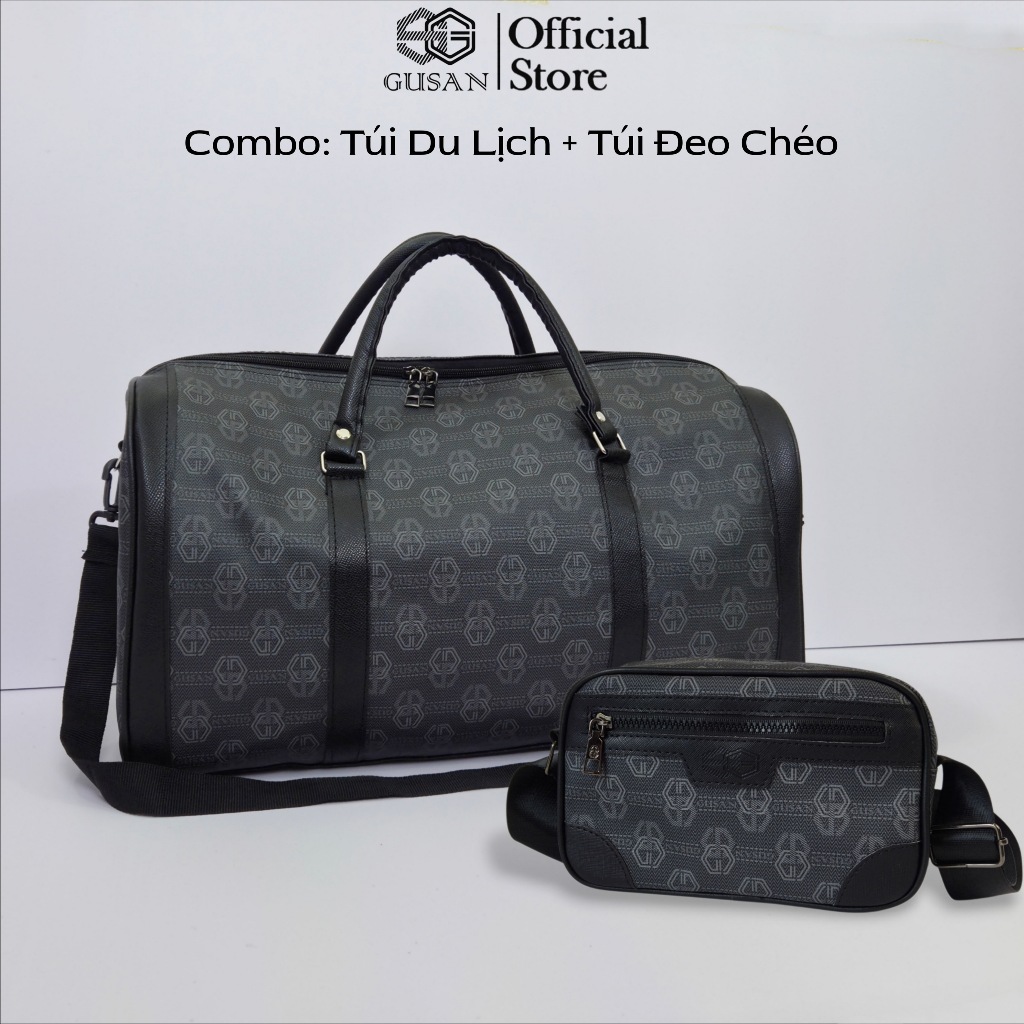Bộ đôi sản phẩm Túi xách du lịch kèm Túi Đeo Chéo cao cấp LISANGO ...
