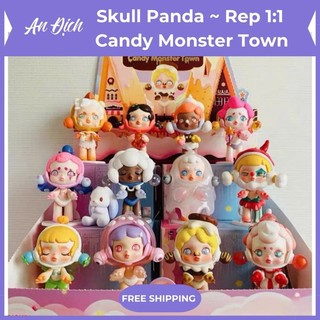 [Full box 12 hộp + 1 hộp Secret - Rep 1:1] Hộp Bí Ẩn Blind Box Skull ...
