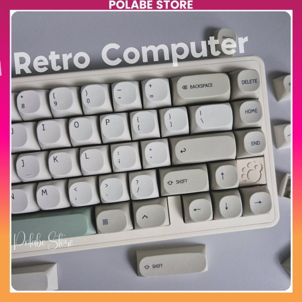 Keycap MA Retro Computer MA profile Keycap máy tính cổ điển bàn phím cơ ...