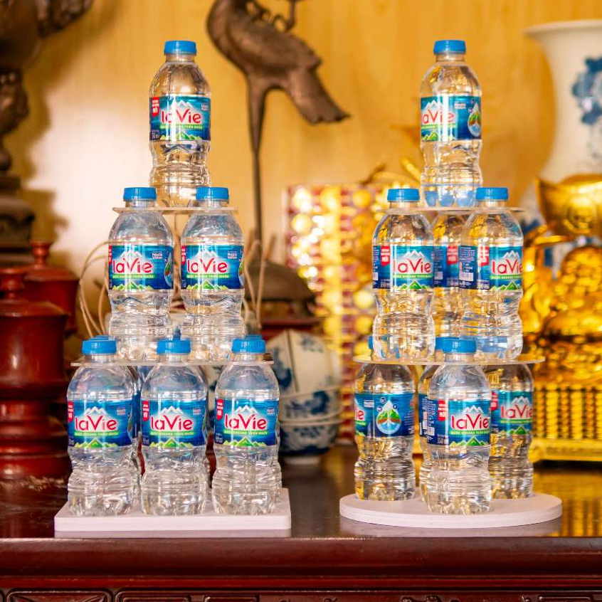 Tháp Nước Mica 3 Tầng – Tháp Nước Tròn Vuông Bày Lễ Cúng Gia Tiên, Đi ...