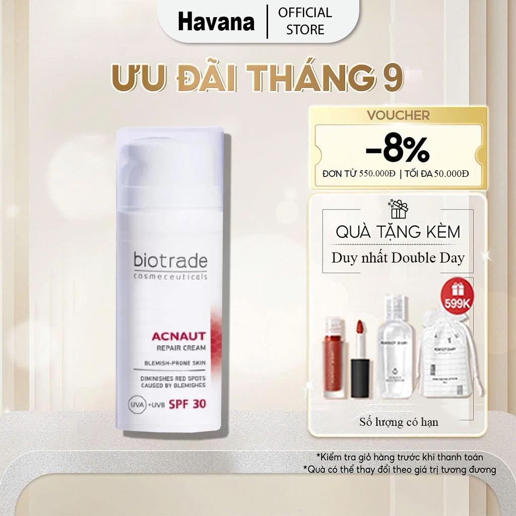 Kem tái tạo da Biotrade Acnaut Repair giảm thâm đỏ, mờ sẹo mụn Biotrade ...