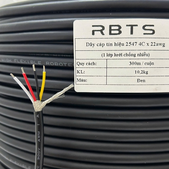 Dây cáp tín hiệu USB 2547, 2464 4 lõi 22awg 24awg 26awg 28awg 30awg ...
