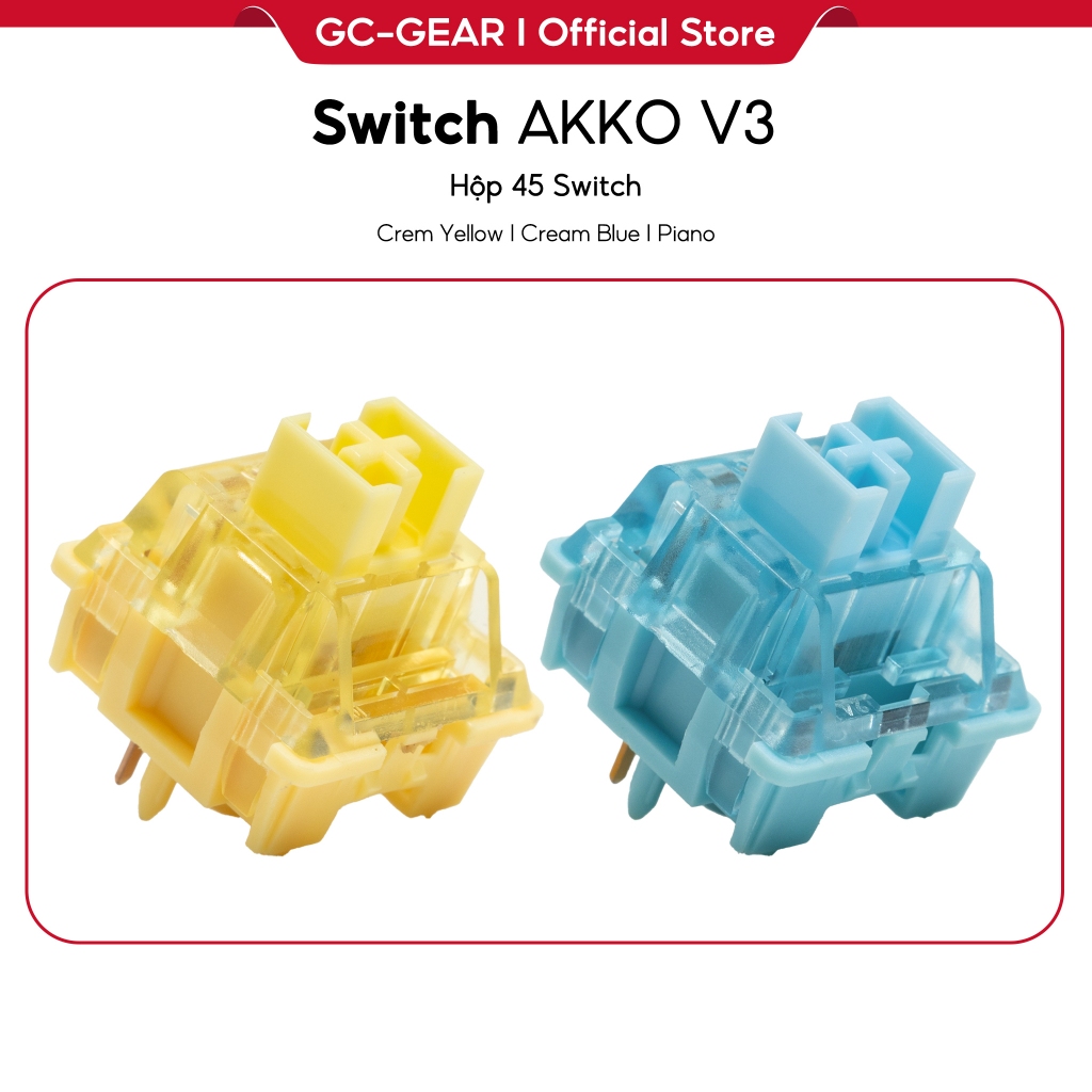 Switch Akko V3 PRO I Hộp 45 Switch Akko Cream Yellow V3 PRO - Hộp 45 ...