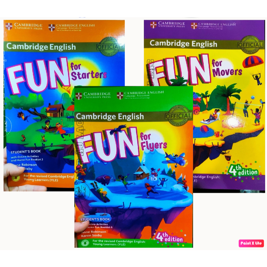 Sách - Fun for Starters, Movers, Flyers 4th edition - Tặng File nghe ...