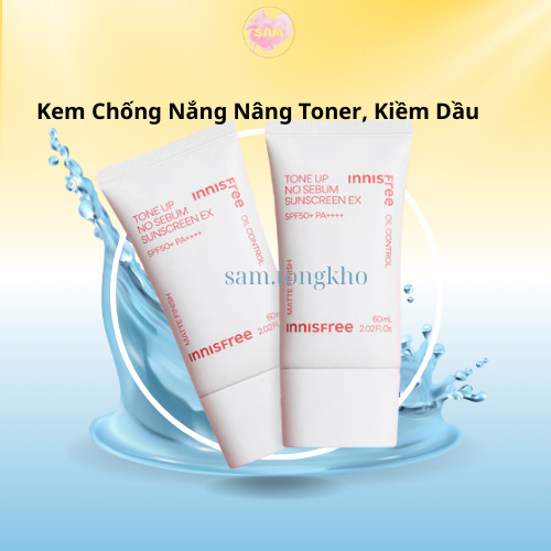 Kem Chống Nắng Nâng Tông Kiềm Dầu innisfree Toner Up No Sebum Sunscreen ...