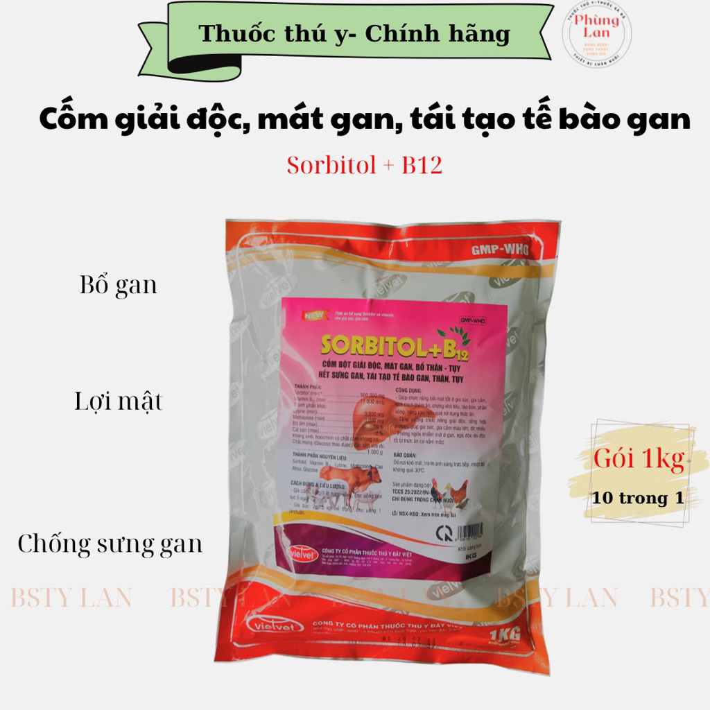 1kg Sorbitol B12-Giải độc gan,hết sưng gan,chống gan nhiễm mỡ | Shopee ...