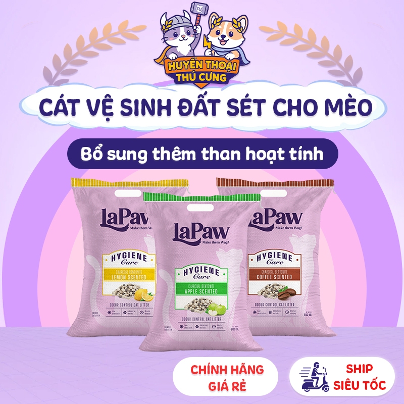 Lapaw bao 10L/5KG cát vệ sinh cho mèo than hoạt tính cao cấp – Cát đất ...