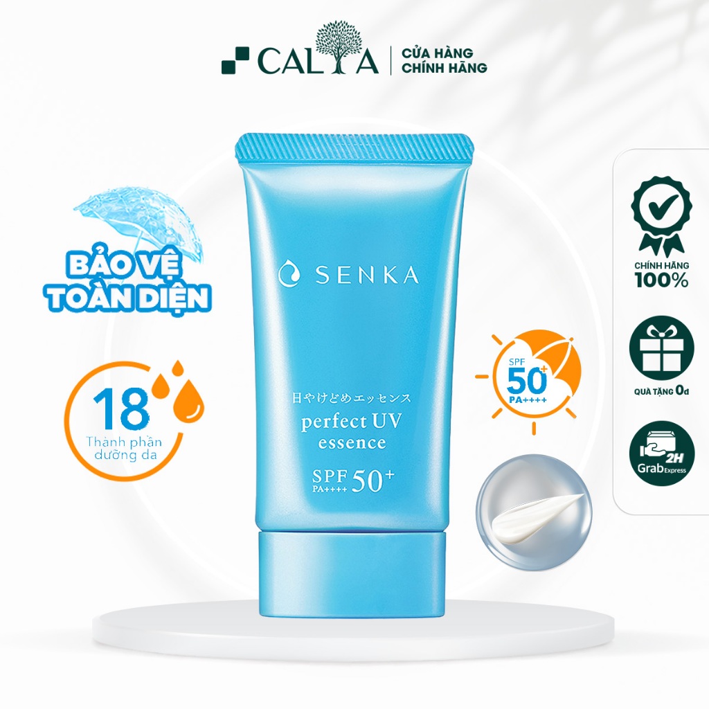 Kem Chống Nắng Senka Nâng Tone Trắng Mịn - Senka Perfect UV Essence ...