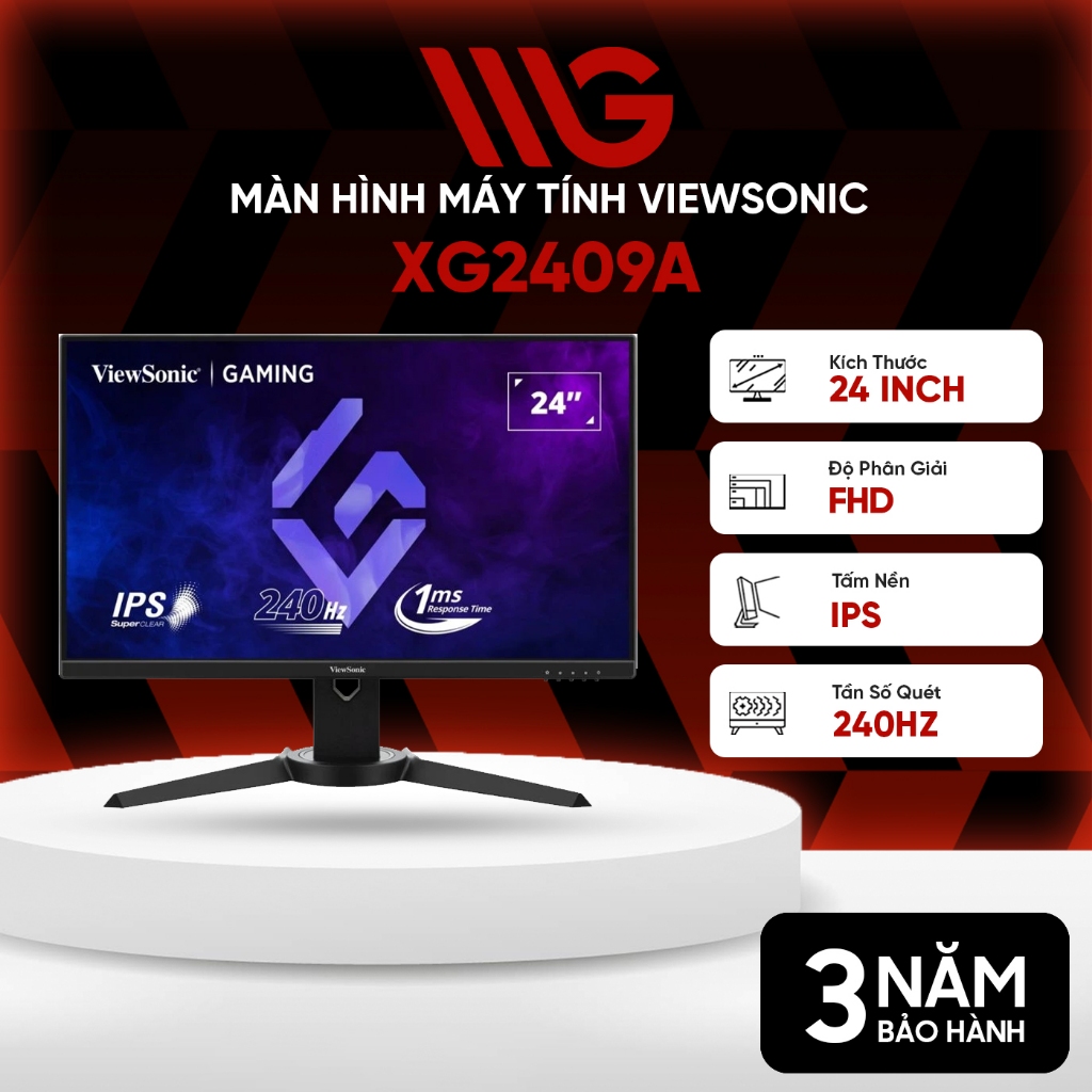 Màn Hình Gaming ViewSonic XG2409A 24 Inch FHD IPS 240Hz 1ms - Chính ...
