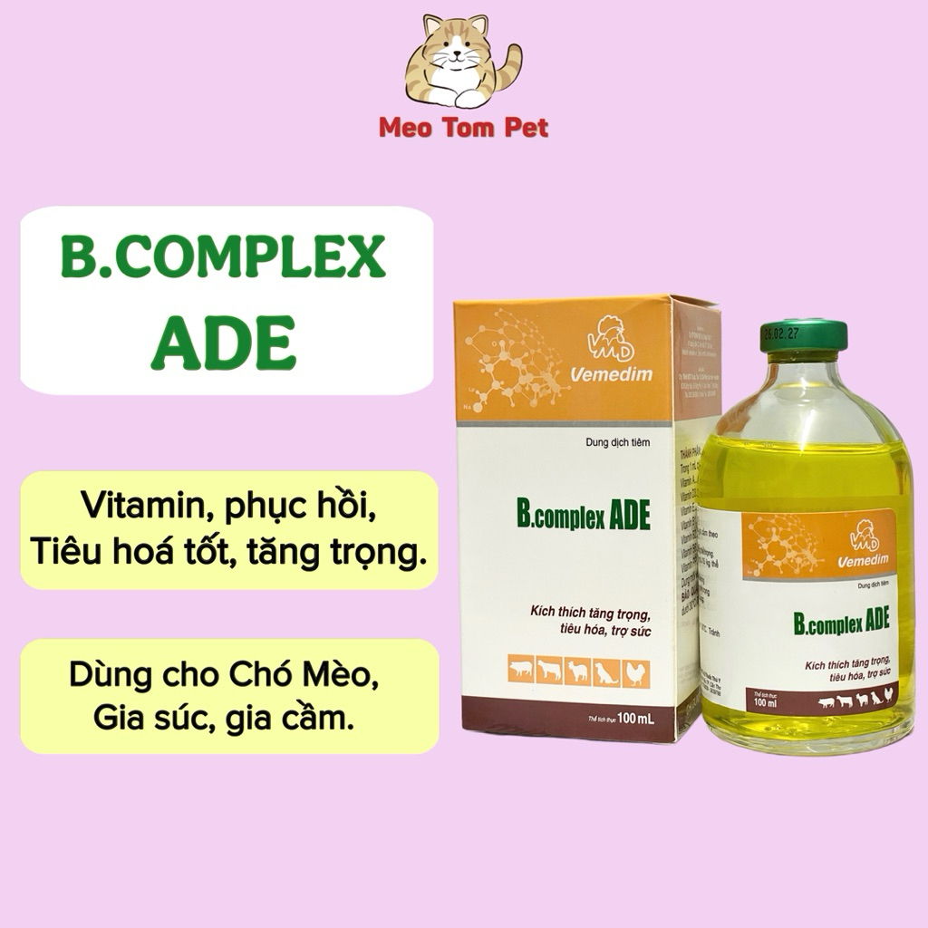 B.complex ADE vemedim: vitamin cho chó mèo, gia súc, gia cầm nhanh phục ...