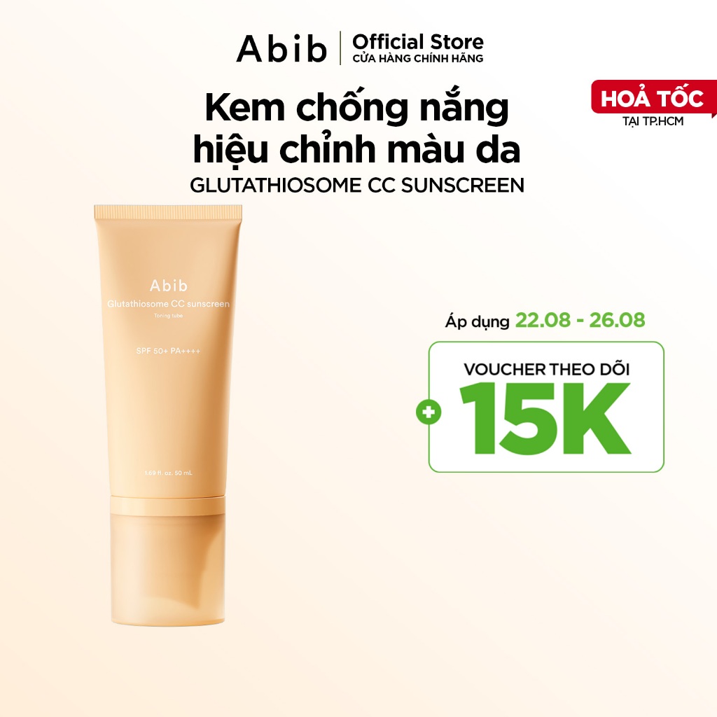 Kem chống nắng nâng tông thật da Abib Glutathiosome CC Sunscreen Toning ...