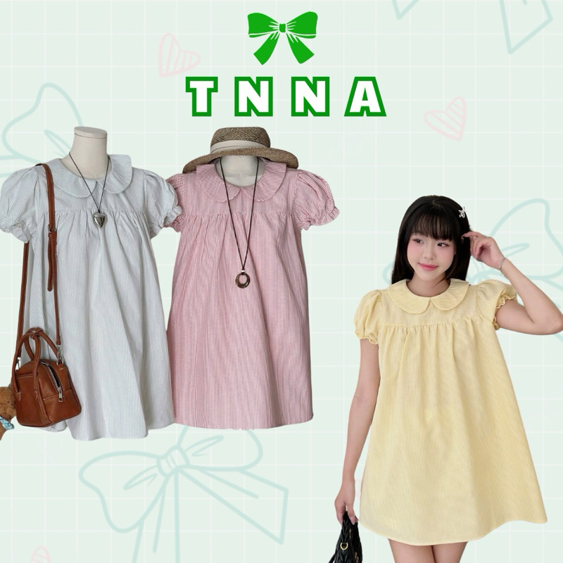 TNNA_Đầm Babydoll Dáng Ngắn Cổ Sen Basic Tay Phồng Dáng Suông Dễ Thương ...
