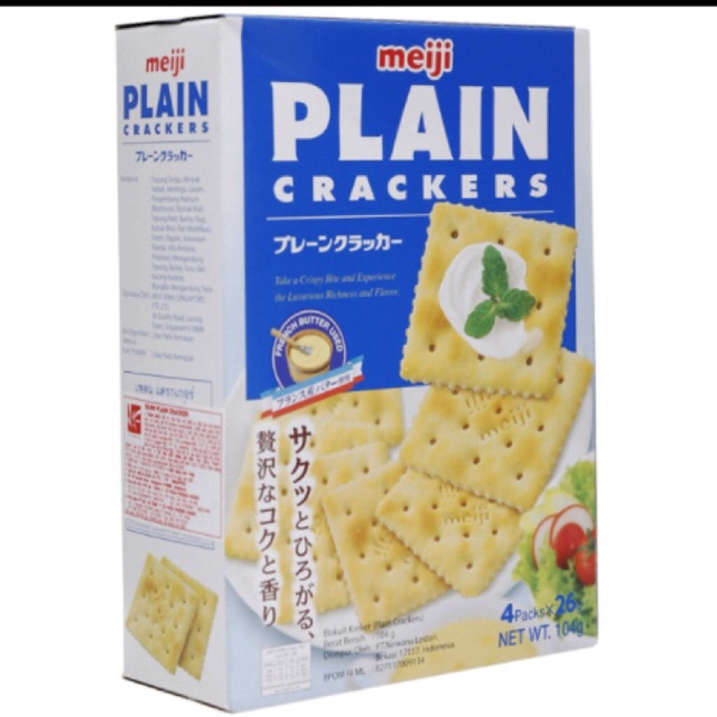 Bánh Plain Crackers Meiji hộp 104g | Shopee Việt Nam