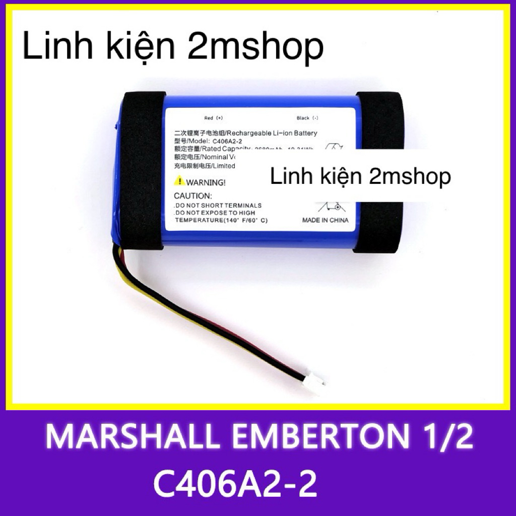Thay pin loa Emberton dung lượng cao. 3500mAhlinh kiện 2mshop | Shopee ...