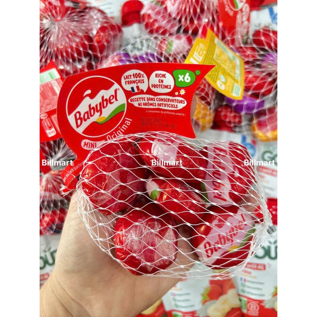 PHÔ MAI BABYBEL MINI ORIGINAL 100% SỮA TƯƠI CHO BÉ PHÁP - TÚI 6 VIÊN x 22G (132G) FRANCE ...
