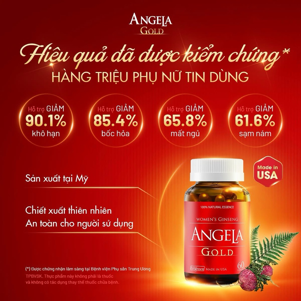 [CHÍNH HÃNG] SÂM ANGELA GOLD (Hộp 60v) | Shopee Việt Nam