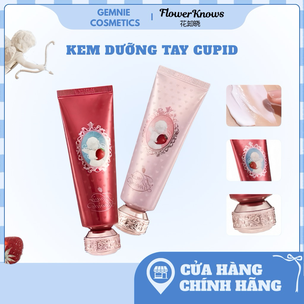 Kem Dưỡng Da Tay FLOWER KNOWS Strawberry Cupid | Shopee Việt Nam