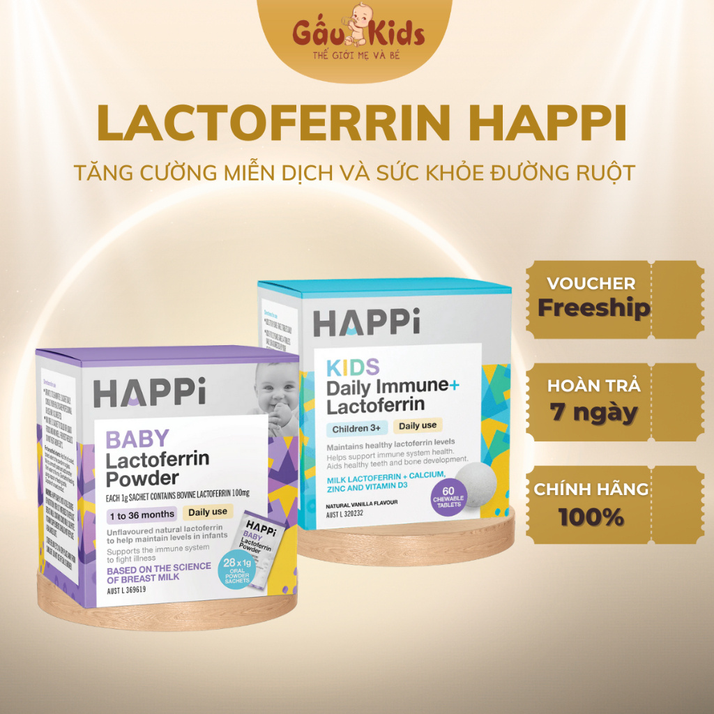 Sữa Bột HAPPI Lactoferrin Baby & Kids , Hỗ Trợ Tăng Cường Miễn Dịch ...