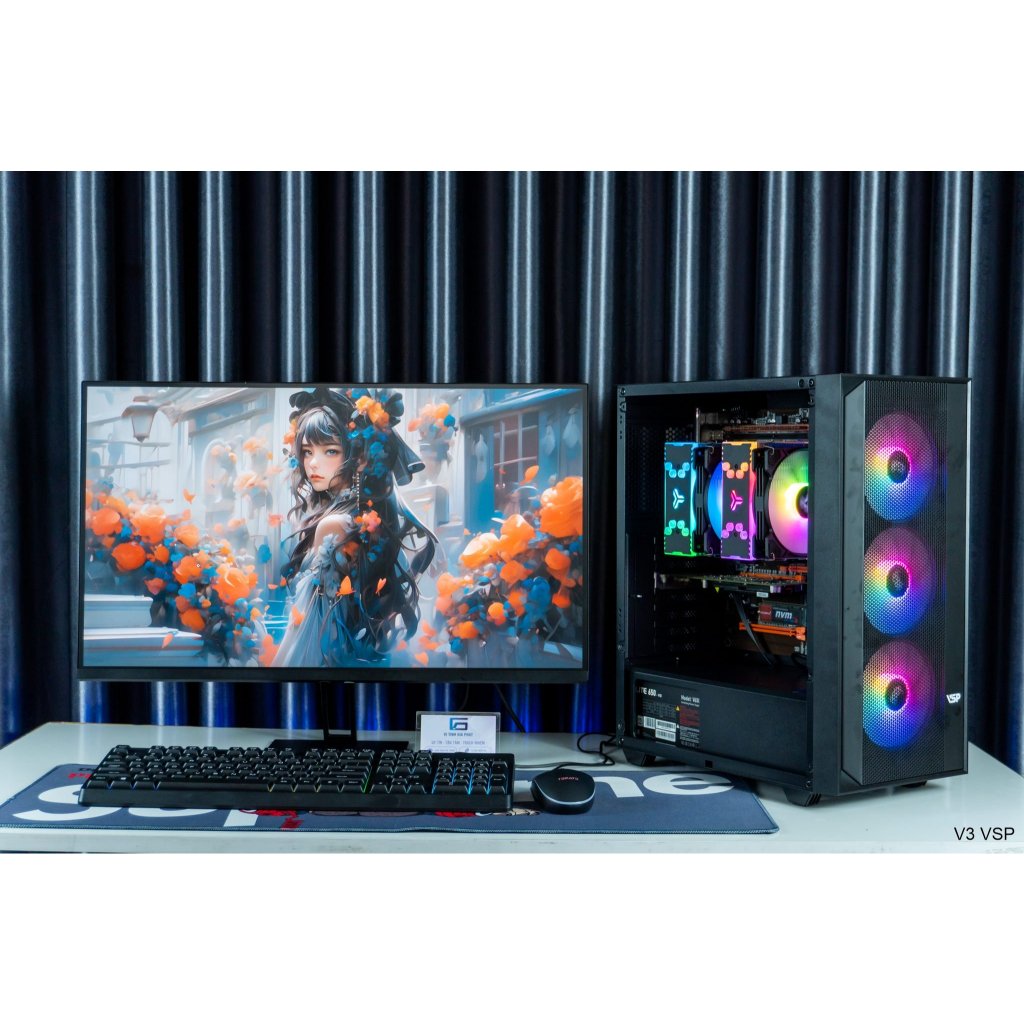 Full Bộ PC Dual Xeon 2 CPU 2686 V4 / 128GB Ram / VGA RX580 8G / Nvme ...