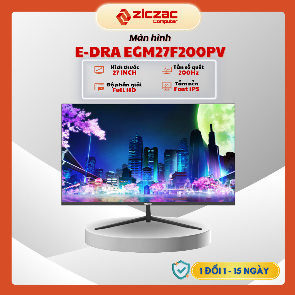 Màn Hình EDRA EGM27F200PV 27 inch 200Hz Fast IPS Full HD 0,5ms - BH ...