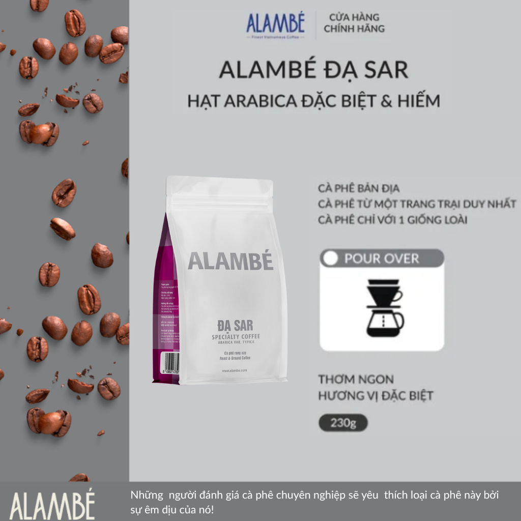 Specialty Coffee - ALAMBÉ Đạ Sar 230g - Cà phê rang xay/nguyên hạt ...