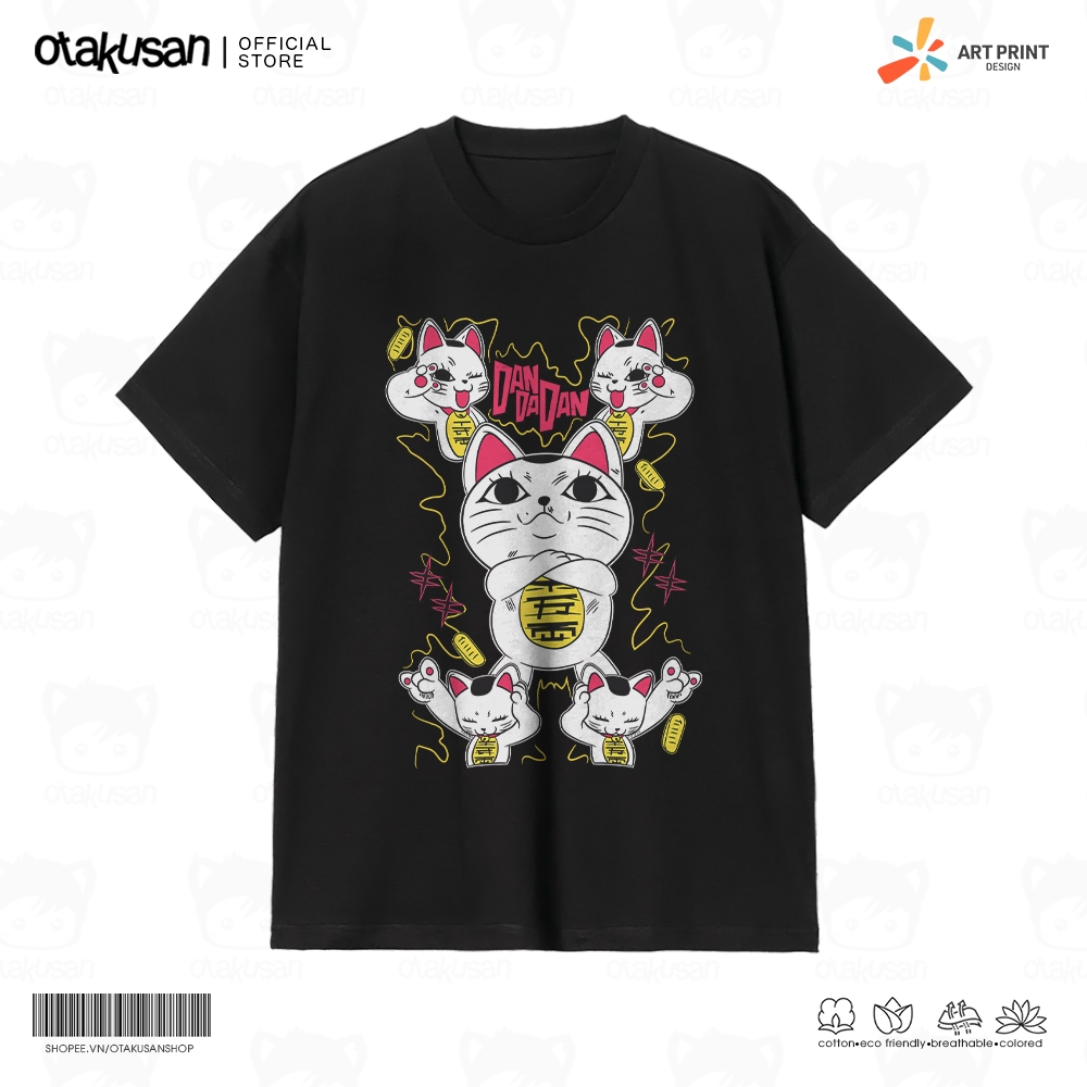 Áo thun Unisex Dandadan Turbo Cat Cotton 100% ngắn tay | Shopee Việt Nam