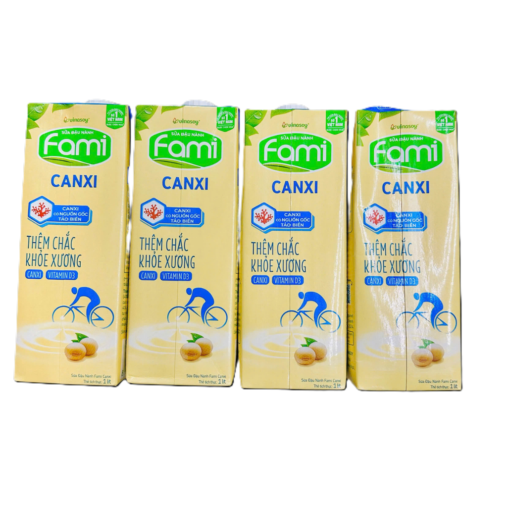 [Combo 4 hộp] Sữa đậu nành Fami hộp 1L | Shopee Việt Nam