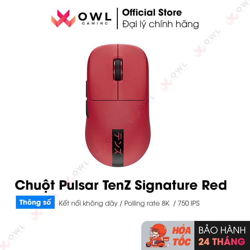 Chuột không dây Pulsar TenZ Signature Red (Hàng chính hãng) | Shopee ...