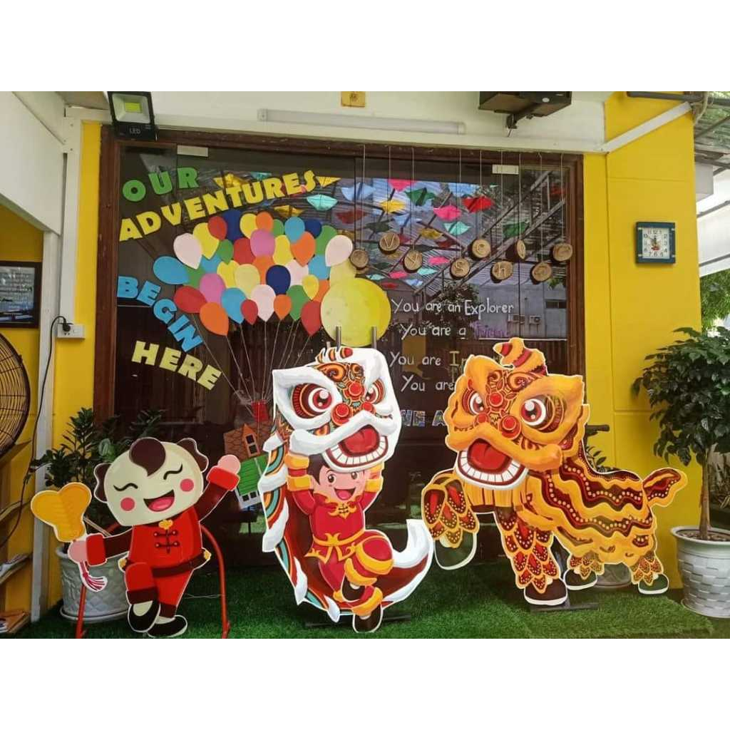 Decal Trang Trí Trung Thu Mầm Non – Tự Cắt Dán Bìa Cứng/Fomex Làm ...