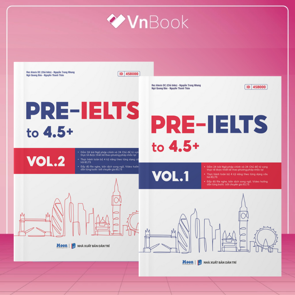 Sách Pre - Ielts to 4.5+ nền tảng để bắt đầu luyện IELTS | VnBook ...