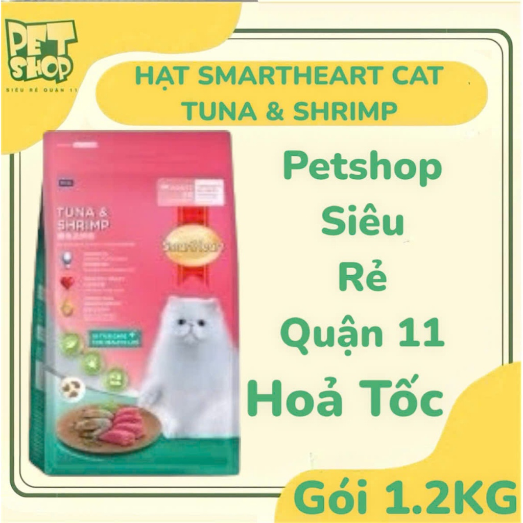[GÓI 1.2KG] HẠT SMARTHEART CAT TUNA & SHRIMP 1.2KG - THÁI LAN ...