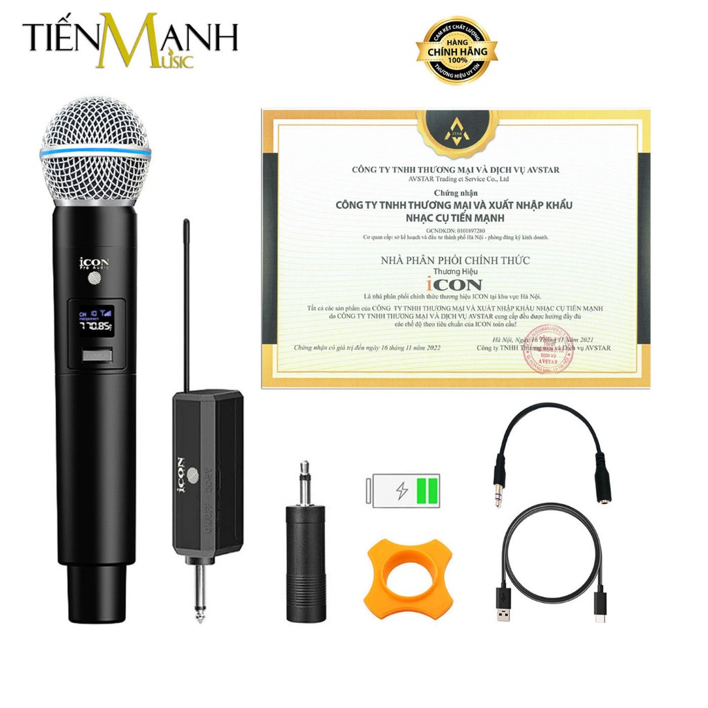 [Chính Hãng] Micro Không Dây Icon WM 2.1 - Mic Hát Livestream, Thu Âm ...