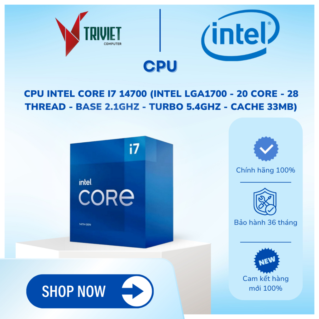[Deal Hot] CPU Intel Core i7 14700 (Intel LGA1700 - 20 Core - 28 Thread ...