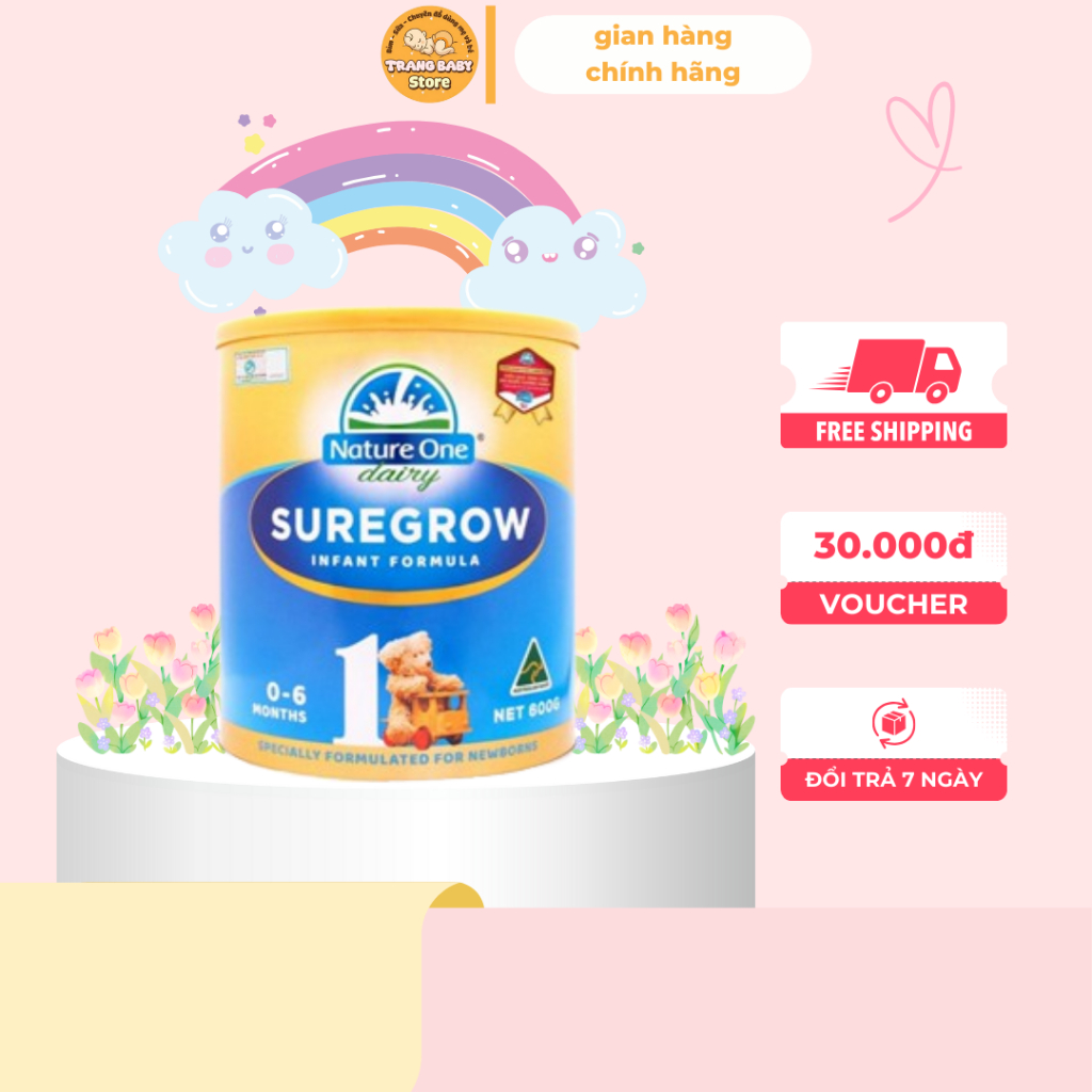 Sữa SureGrow HMM số 1 Nature One Dairy cho bé từ 0-6 tháng (600g ...