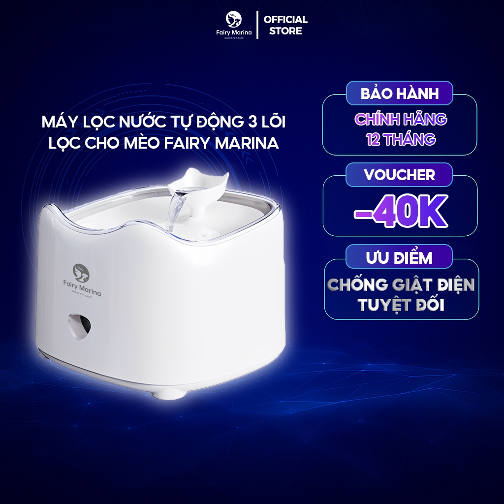 Máy uống nước tự động cho mèo PZ-210, đài phun nước với máy lọc không ...